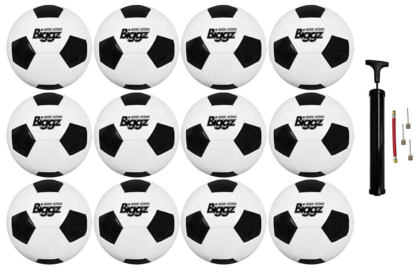 Pack Of 12 Biggz Premium Classic Soccer Balls Size 4 pack-of-12-biggz-premium-classic-soccer-balls-size-4