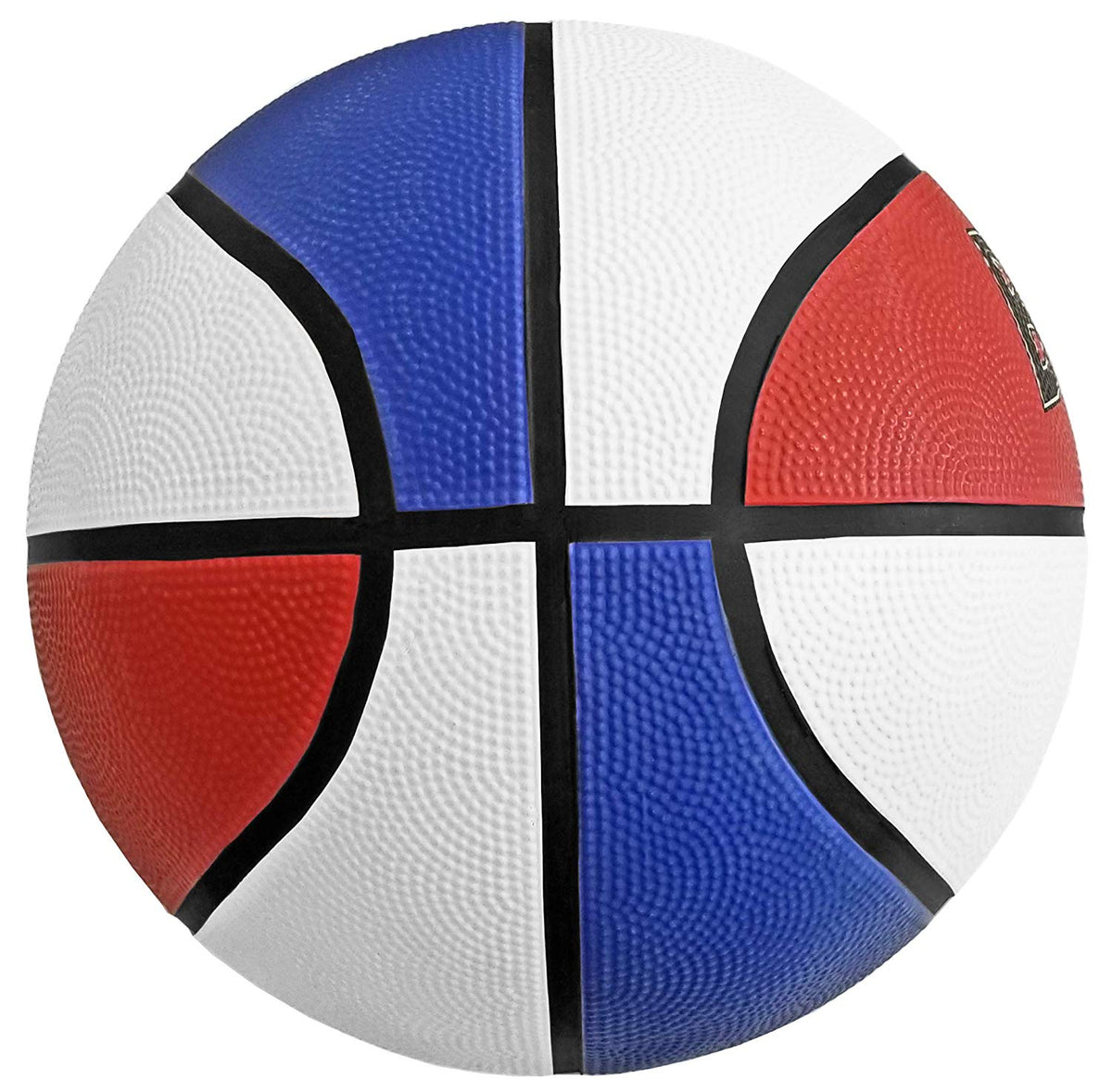 Biggz Premium Rubber Basketballs - Red/White/Blue - Official Size 7 (2