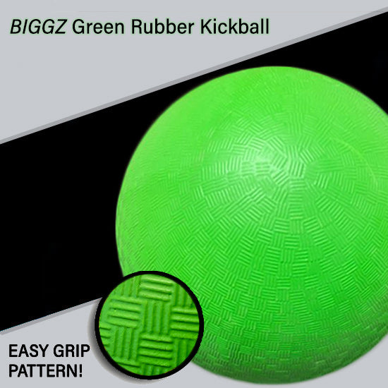 (Pack of 6) Biggz Rubber Kick Ball 8.5 inch - Official Size for Dodge